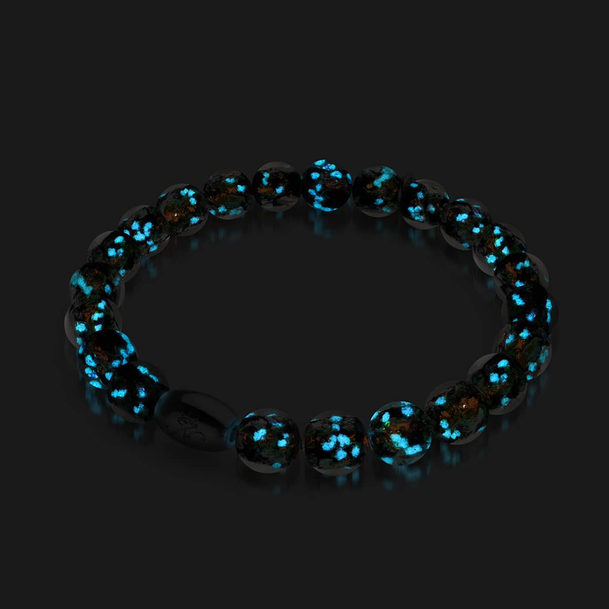 Neon Black | .925 Sterling Silver | Firework Glass Bracelet– NOGU Canada