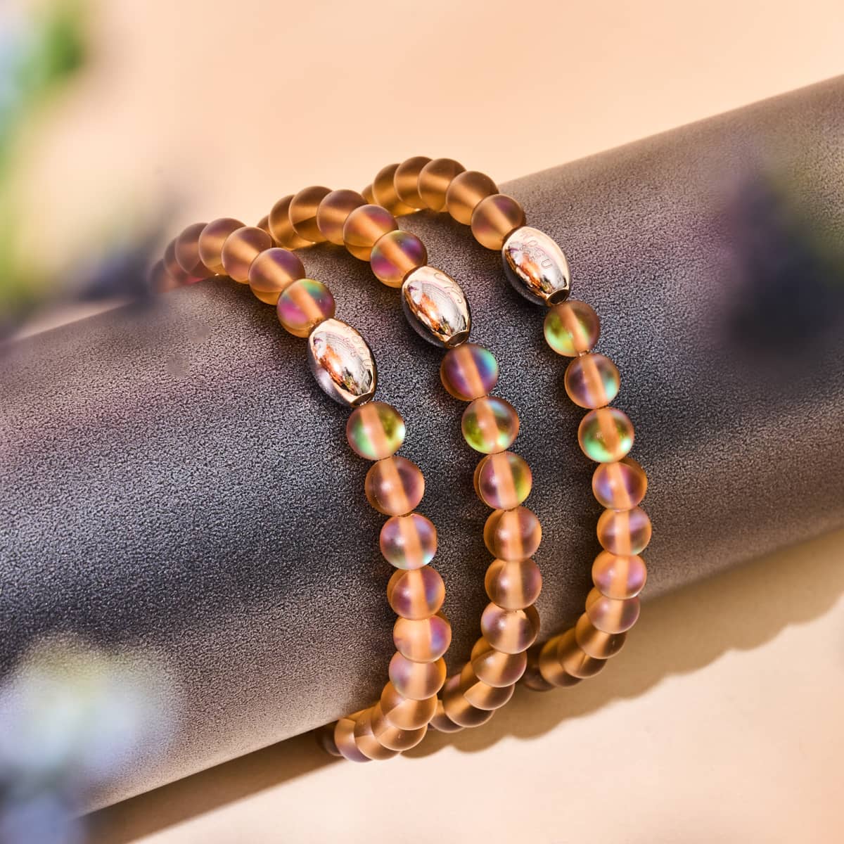 Chocolate | .925 Sterling Silver | Mermaid Glass Bead Bracelet– NOGU Canada