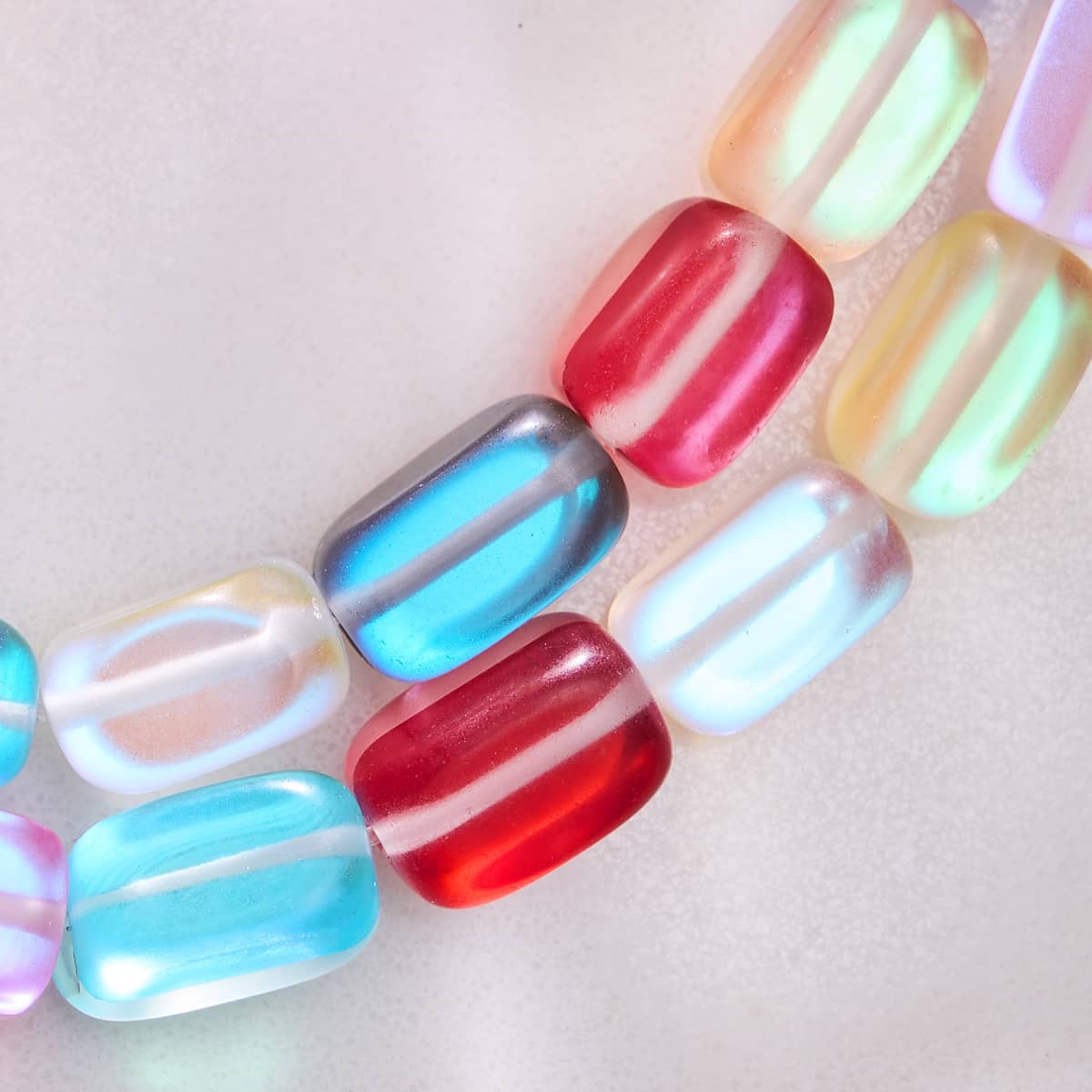 Rainbow Reef | .925 Sterling Silver | Mermaid Glass Pebble Bracelet ...