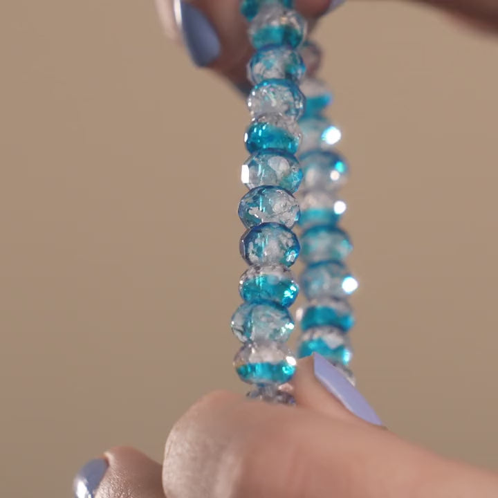 Topaz Ice | Firefly Glass Diamonds Snow Globe Bracelet– NOGU Canada