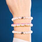Rainbow White | Silver | Mermaid Glass Bead Bracelet – NOGU Canada