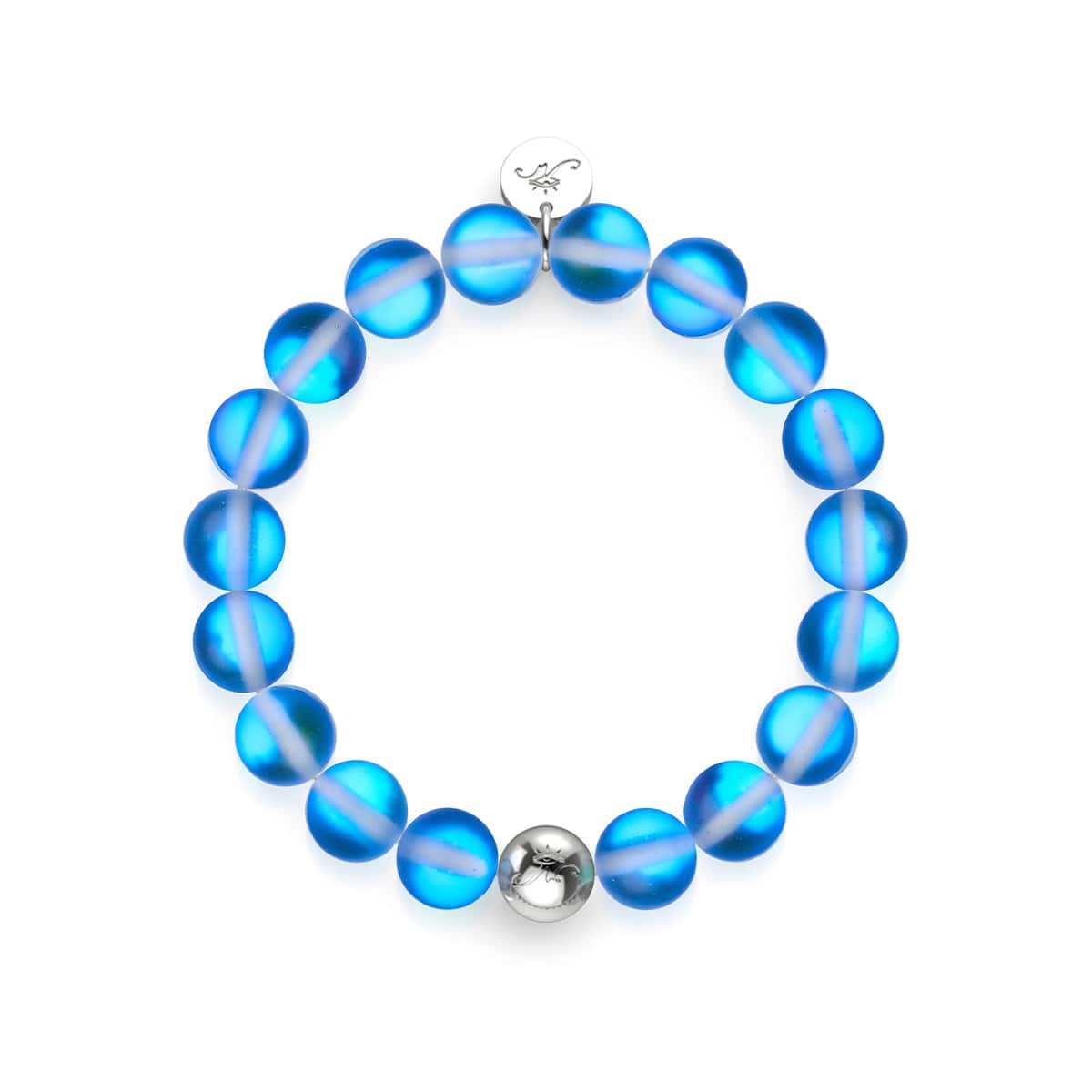 Sapphire | Silver | Mermaid Glass Statement Bracelet– NOGU Canada