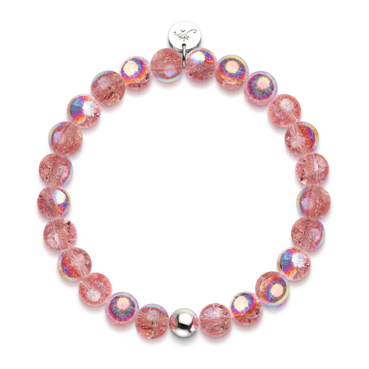 Magenta Meringue | .925 Sterling Silver | Bubble Glass Bracelet – NOGU ...