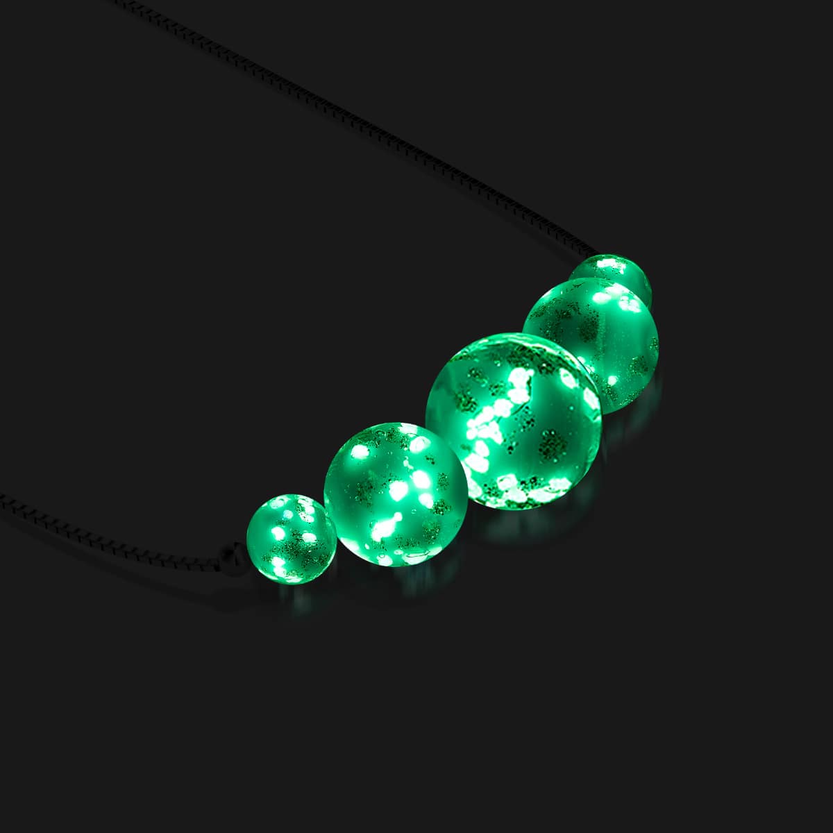 Cerulean | .925 Sterling Silver | Firefly Glass Infinity Clasp Anklet ...